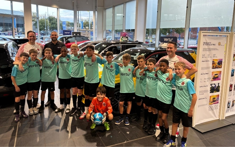 Under 12s Football Team Sports New Kit Thanks To EFL Trophy Partner ...
